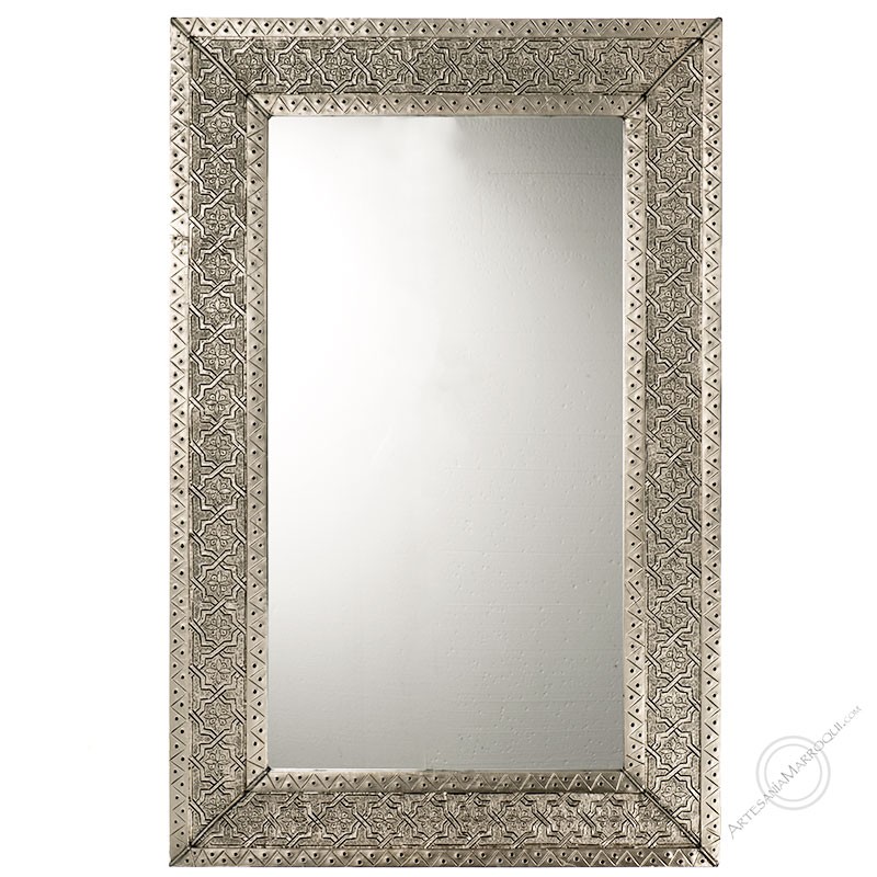 Arabic mirror 065x100 cm silver 2