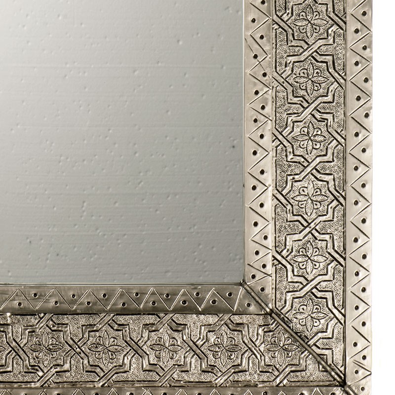 Arabic mirror 065x100 cm silver 2