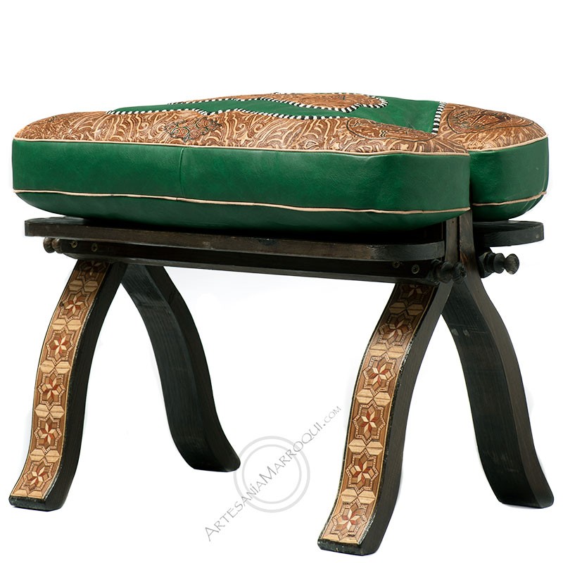 Green ottoman stool | kinamour.com