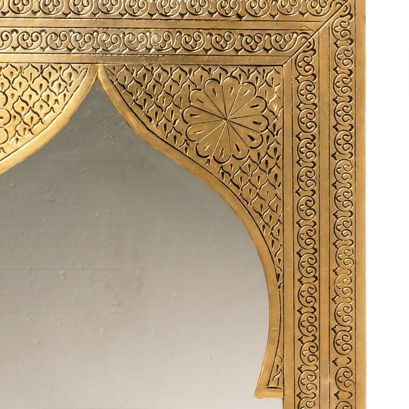 Arabic mirror 040x080 cm flat copper | kinamour.com