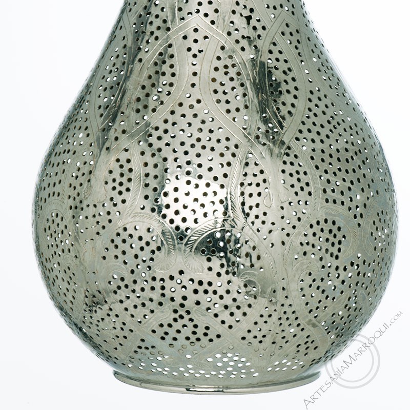 Drop lamp 45 cm silver | Artesanía-Marroquí.com
