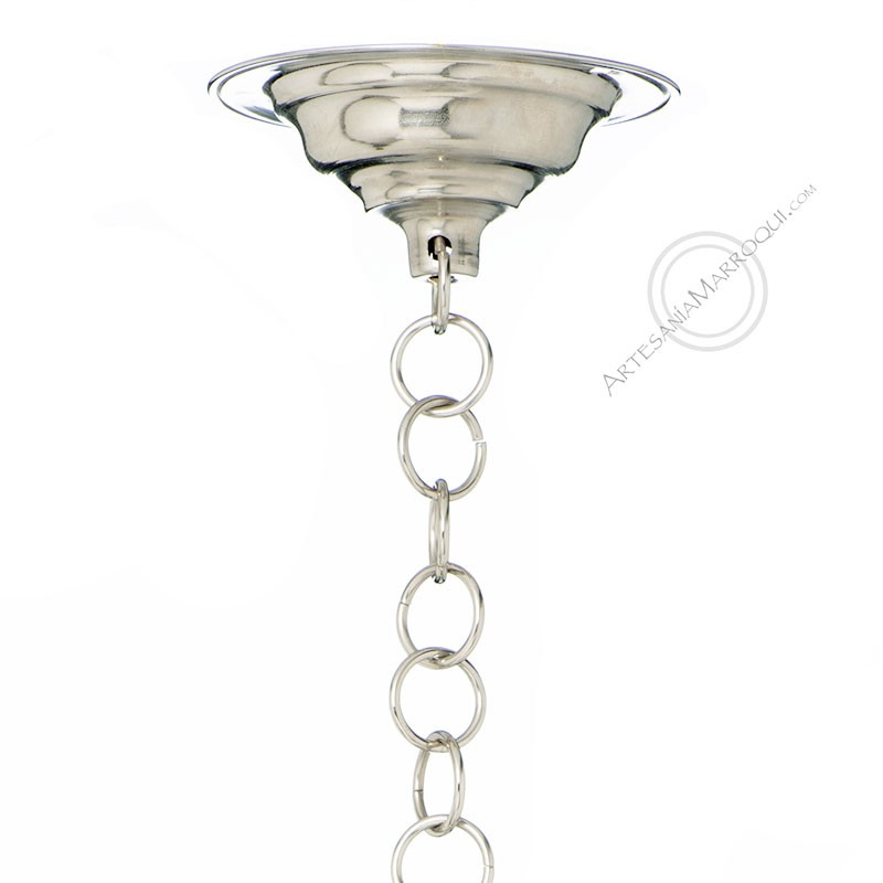 Drop lamp 45 cm silver | Artesanía-Marroquí.com