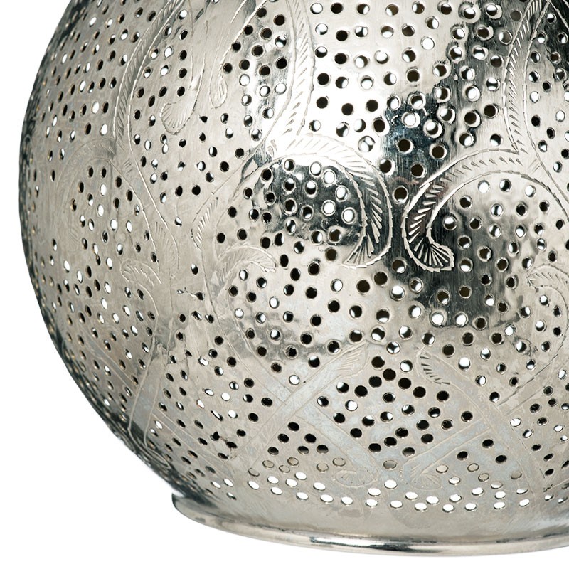 Drop lamp 45 cm silver | Artesanía-Marroquí.com