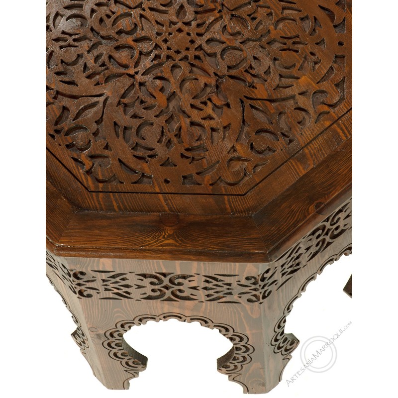 Table arabe en cèdre | artesania-marroqui.com