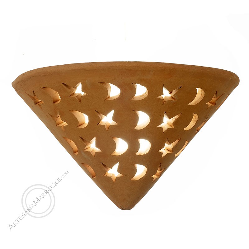 Conical clay wall light | Kinamour.com