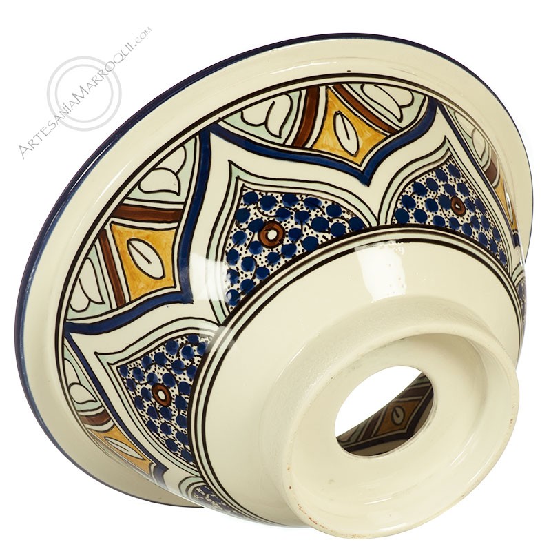 Arab ceramic washbasin 30 cm full drawing | Kinamour.com