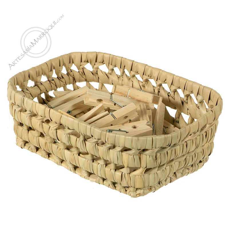 Cesto de palma abierto | Artesanía-Marroquí.com