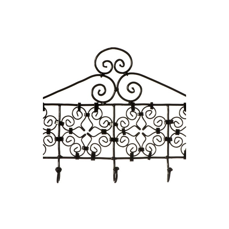 Perchero forja de cinco ganchos | artesania-marroqui.com