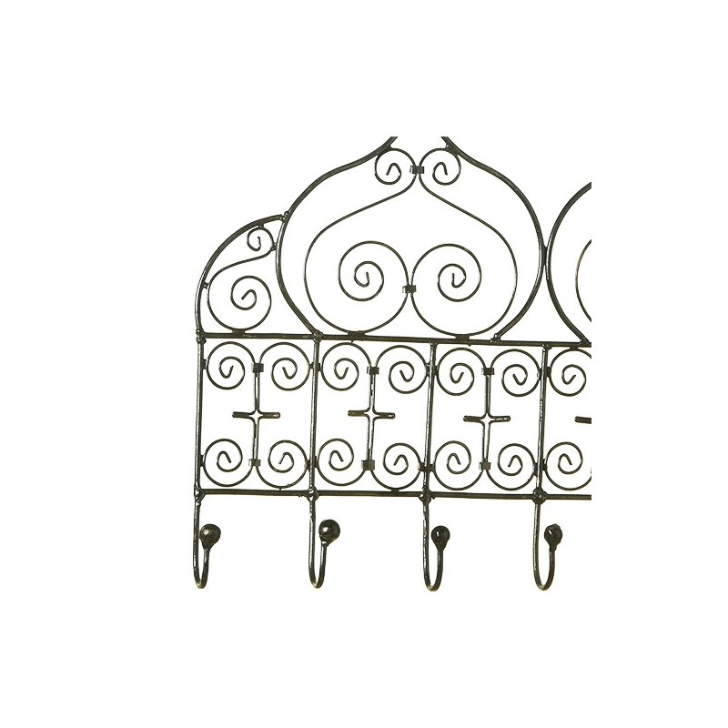 Perchero forja de siete | artesania-marroqui.com