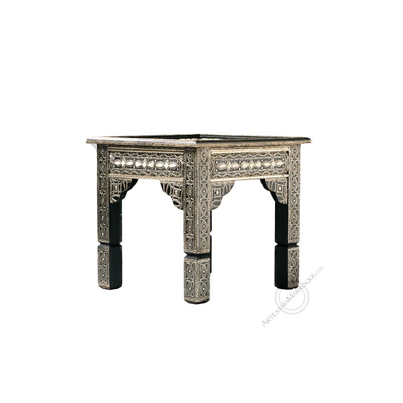 Marrakech Square white bone table | kinamour.com