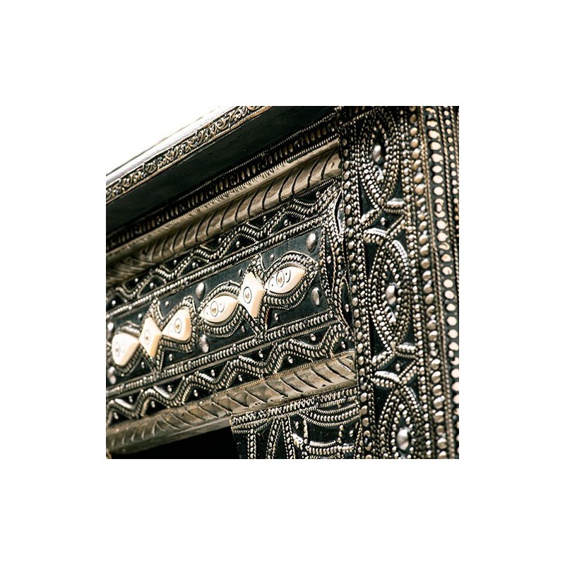 Marrakech Square white bone table | kinamour.com