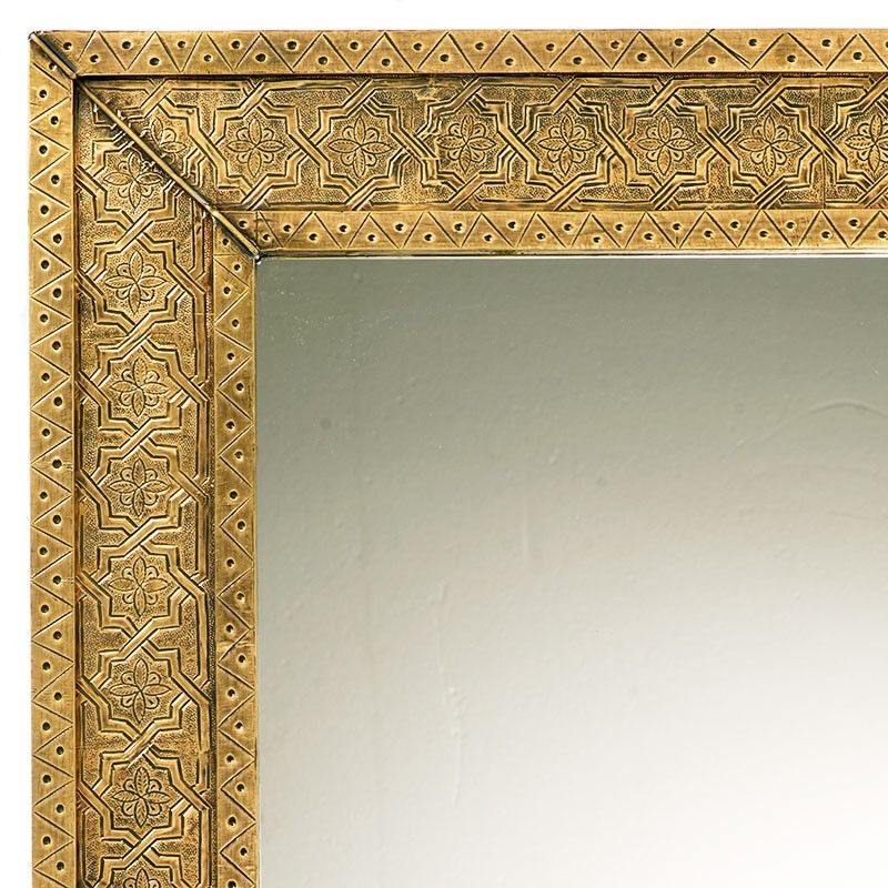 Arabic mirror 065x100 cm copper | kinamour.com