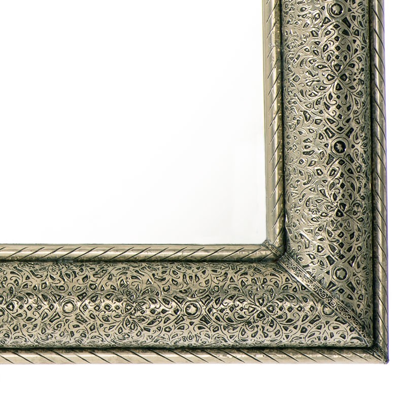 Arabic mirror 100x200 cm silver | kinamour.com