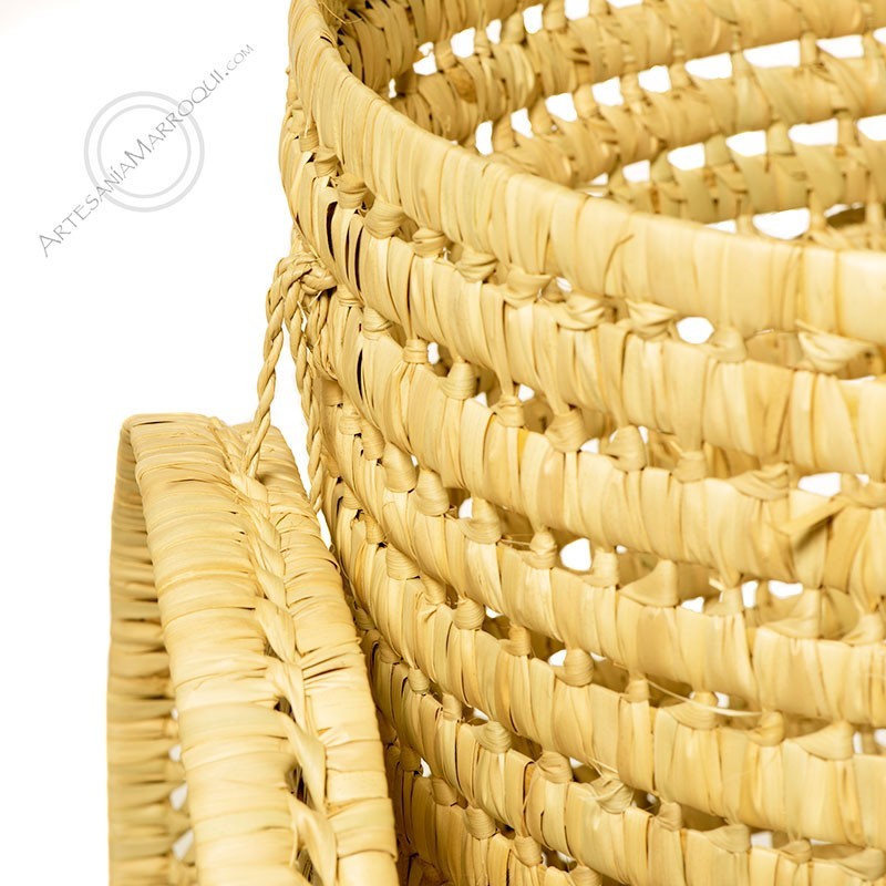Cesto de palma 60 cm | Artesanía-Marroquí.com